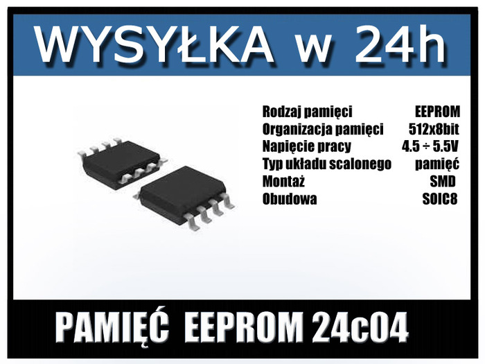 Eeprom 24C04 - ST-SMD - Autotronika