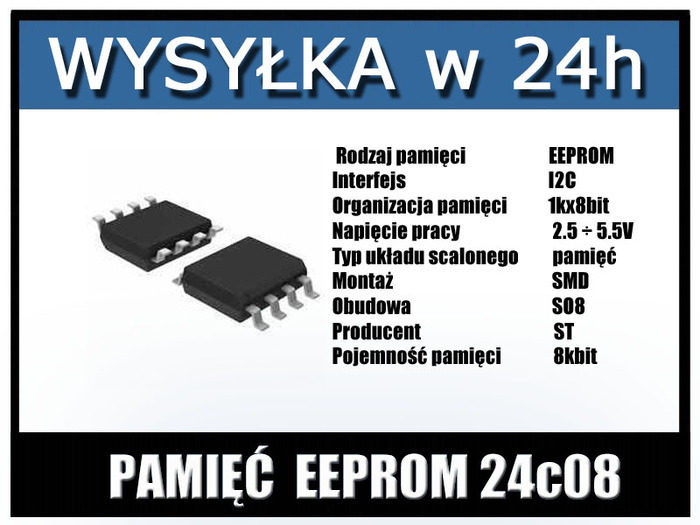 Eeprom 24C08 - SMD - Autotronika